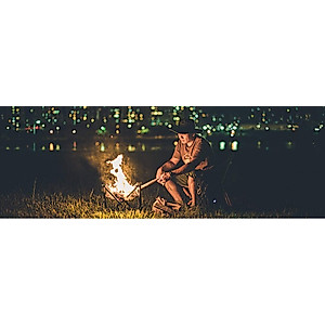 DesignNest, FoldingFire BBQ Grill, Foldable, Portable Firepit with Stainless Steel Cooking Grate, Campfire, Outdoor Fire Pit, Bonfire, Backyard Fireplace, Carrying Bag Included, Medium, Black