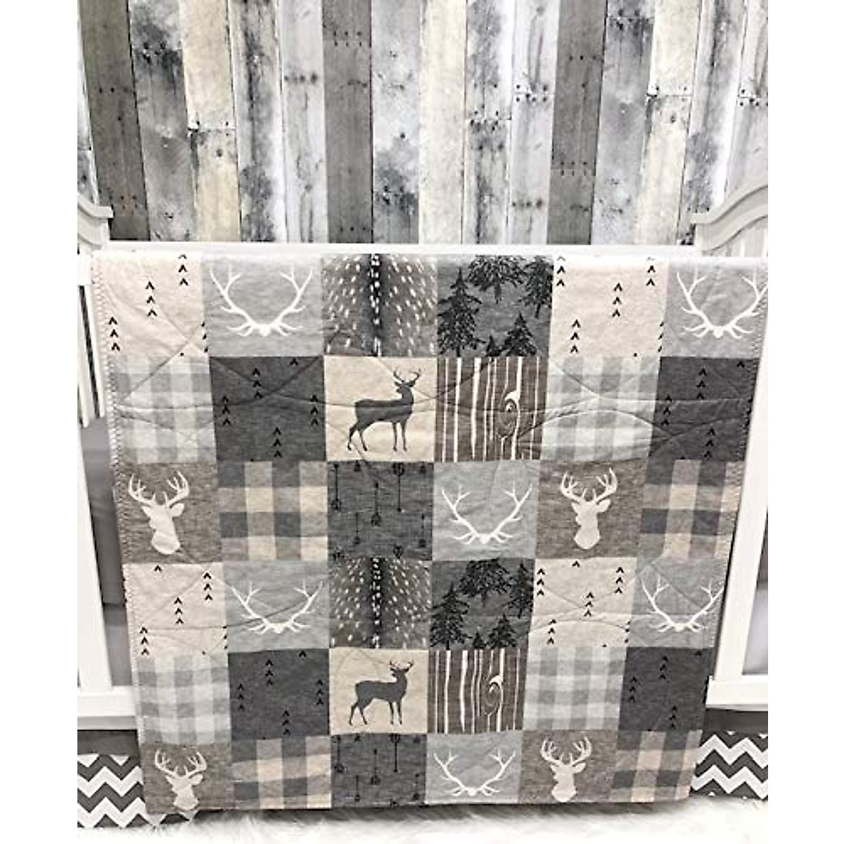 Baby Chevron, Baby Bedding, Hunting, Antlers, Woodlands, Buck, Crib Bedding, Nursery Room, Babylooms