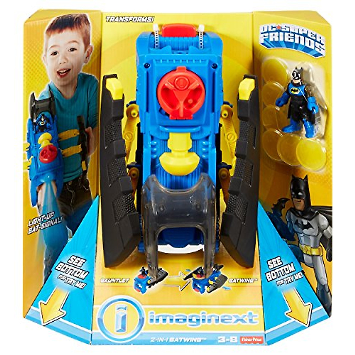 Fisher-Price Imaginext DC Super Friends, 2 in 1 Batwing