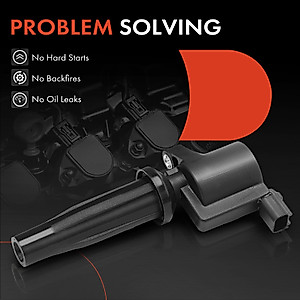 A-Premium Ignition Coil Pack Set of 4 Compatible with Ford Fusion 2010-2020 Escape 2009-2019 Ranger 2013-2020 Lincoln MKZ 2011-2020 2.0L 2.5L with 2 Terminal