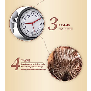 Maani Coconut Oil Hair Color Shampoo, Light Brown, 500 ML: Instant Fast Acting Long Lasting Hair Color Shampoo for Gray Hair, Nourishing, ShiningLong Lasting