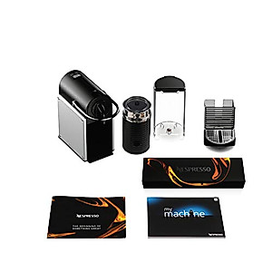 Nespresso Pixie Coffee and Espresso Machine by De'Longhi with Milk Frother, Aluminum, 34 ounces