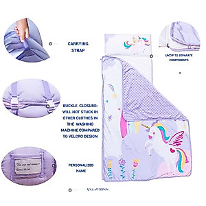 4 PCS Crib Bedding Set for Girls/Toddler Bedding Set with Changing pad Included. Multiple Usage Baby Girl Nursery Bedding Set- Unicorn Nursery Bedding- Nap mat for Preschool- Crib Sets for Girls