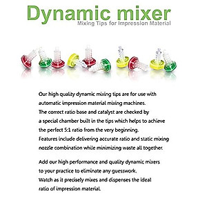 [DXM]Red Dental Dynamic Mixing Tips Fits 3M ESPE Pentamix Mixing Machine 1 Bag (50pcs)