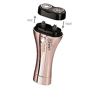 LUMINESS Silk & Smooth Duo Blade Hair Remover, Rose Gold