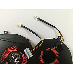 HK-part Fan Replacement for MSI GS63VR Series GS63VR 6RF GS63VR 7RF GS63VR Stealth Pro MS-16K2 MS-17B1 BS5005HS-U2L1 BS5005HS-U2F1 Gpu CPU Cooling Fan