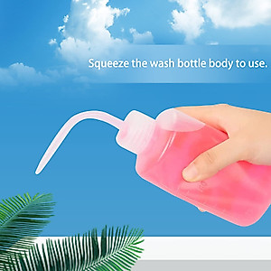 Yugui Tattoo Wash Bottle 2Pcs Wash Bottle Watering Tools Economy Plastic Squeeze Bottle 500ml&250mL for Medical Label