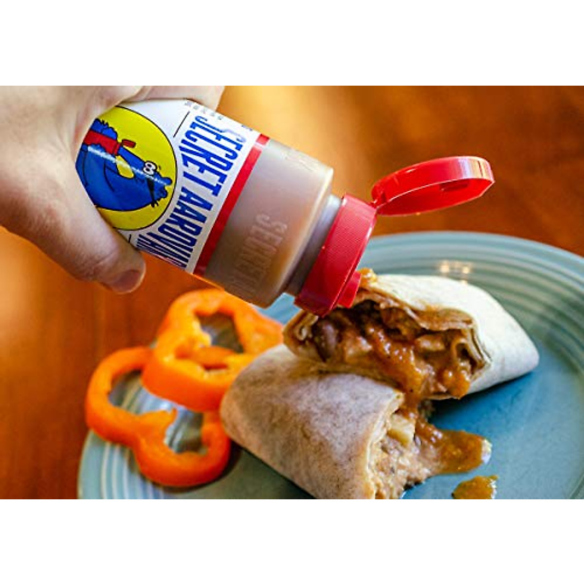 Secret Aardvark Habanero Hot Sauce – Habanero Peppers & Roasted Tomatoes, Medium Spiced Hot Sauce, BBQ Sauce, Non-GMO, Low Sugar, Low Carb, Gluten-Free Hot Sauce & Marinade – 8 fl oz 1 Pack