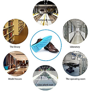 Disposable Boot & Shoe Covers 200 Pack (100 Pairs) | Non-Slip, Durable, Indoor | Protect Your Home, Floors and Shoes