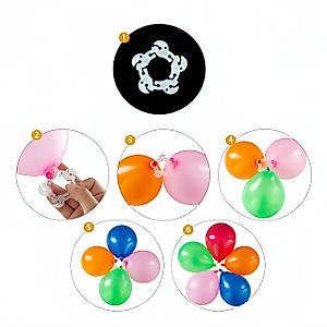 Balloon clamp 200, balloon connector Balloon arch buckle, balloon post buckle used to decorate balloon arch doorposts, standing garlands, wedding birthdays, baby shows and other party decorations