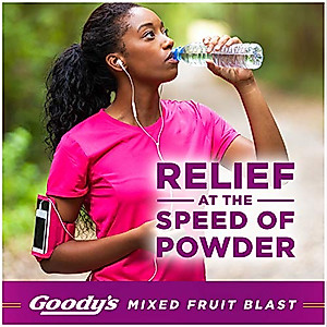 Goody's Extra Strength Headache Powder, Mixed Fruit Blast Flavor Dissolve Packs, 24 Individual Packets, 2 Pack