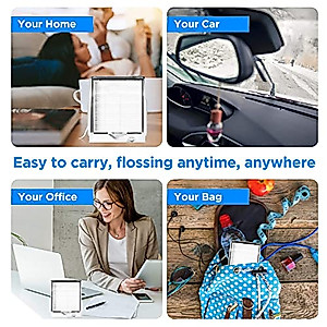 Dental Floss Holder,Pop-up Floss Box Automatic Tooth Picks Flossers Dispenser Includes 88 Count Tasteless Flosser