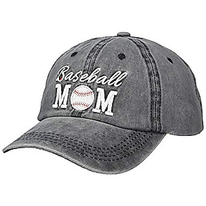 Waldeal Women's Embroidered Baseball Mom Adjustable Low Profile Ballcap Dad Hat Black