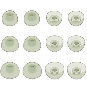 ALXCD Eartips Compatible with Galaxy Buds 2 SM-R177 Earbuds, S/M/L 6 Pairs Soft Silicone Earbuds Tips Eartips Replacement Silicon Tips, Compatible with Galaxy Buds2 Earbuds SM-R177, Olive sml