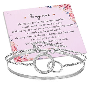 LParkin Mother of the Bride Gifts Bracelet Wedding Gift for Mom Mother Jewelry Bracelets