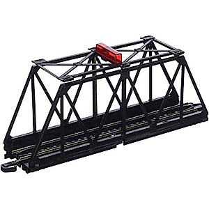 Bachmann Trains E-Z TRACK TRUSS BRIDGE with BLINKING LIGHT- HO Scale , Black
