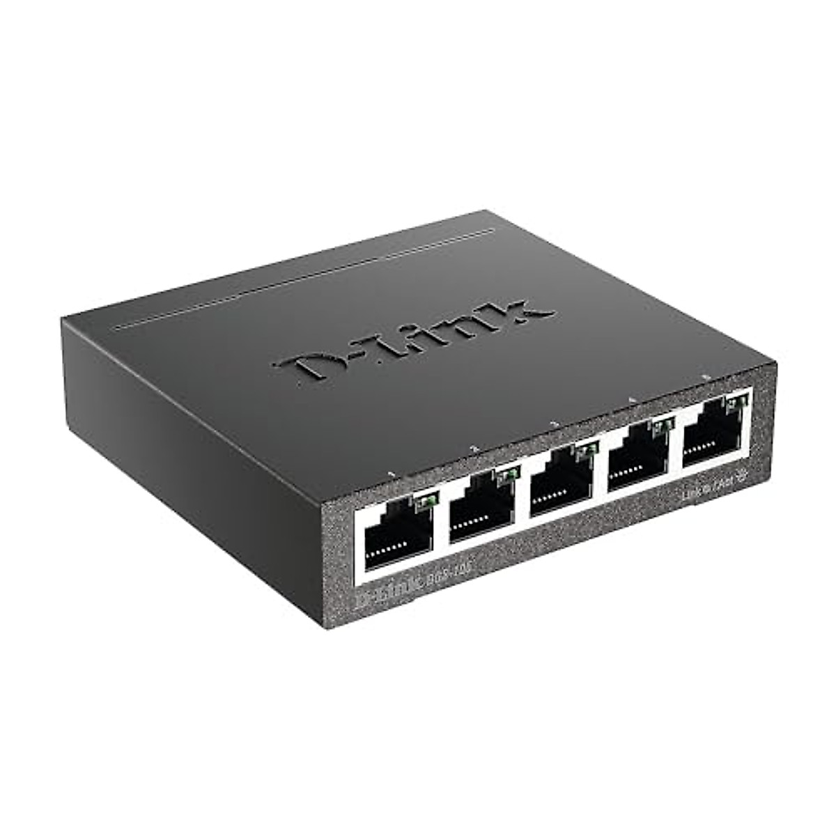 D-Link Ethernet Switch, 5 Port Gigabit Unmanaged Metal Desktop Plug and Play Compact (DGS-105),Black