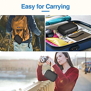 EMART Digital Camera Case, Small Camera Bag(Fit Camera Size<6"x4"x1") for Canon PowerShot ELPH 180/Sony DSCW800 830/CAMKORY, Camera Carrying Case with EVA Anti-Shock Bubble(Case Only)