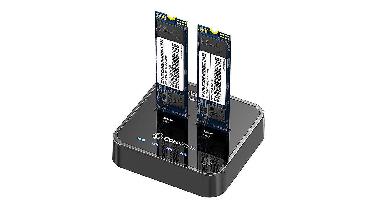 CoreParts USB 3.2 Type-C M.2 NVMe SSD Cloner Dock