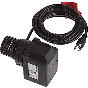 Little Giant PE-2F-PW 115 Volt, 1/40 HP, 300 GPH Submersible Direct Drive Pump for Small Ponds or Fountains with 15-Ft. Cord, Black, 566611