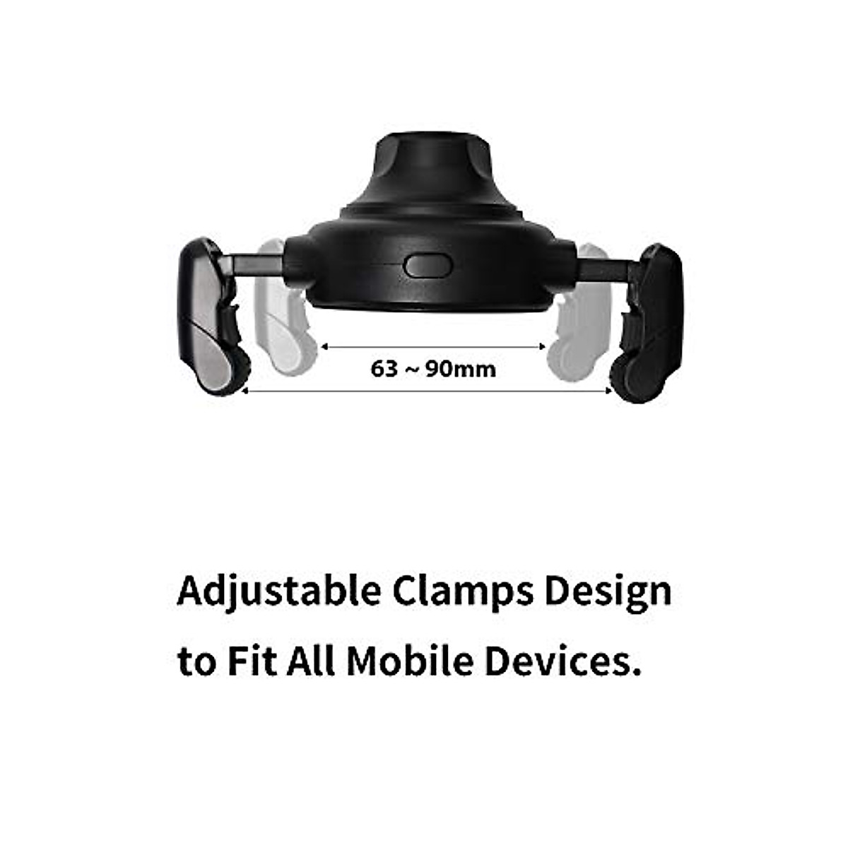 Jowua Invisible Foldaway car Mount for Tesla Model 3 / Model Y, 360° Free Rotation, Silicone Roller Design, Compatible with Phone 13 Pro Max and Other 4.7-6.5'' Smartphones, Model X / S Dashboard