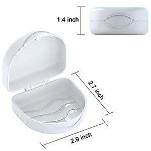Orthodontic Mouthguard Case Dental Retainer Case-White