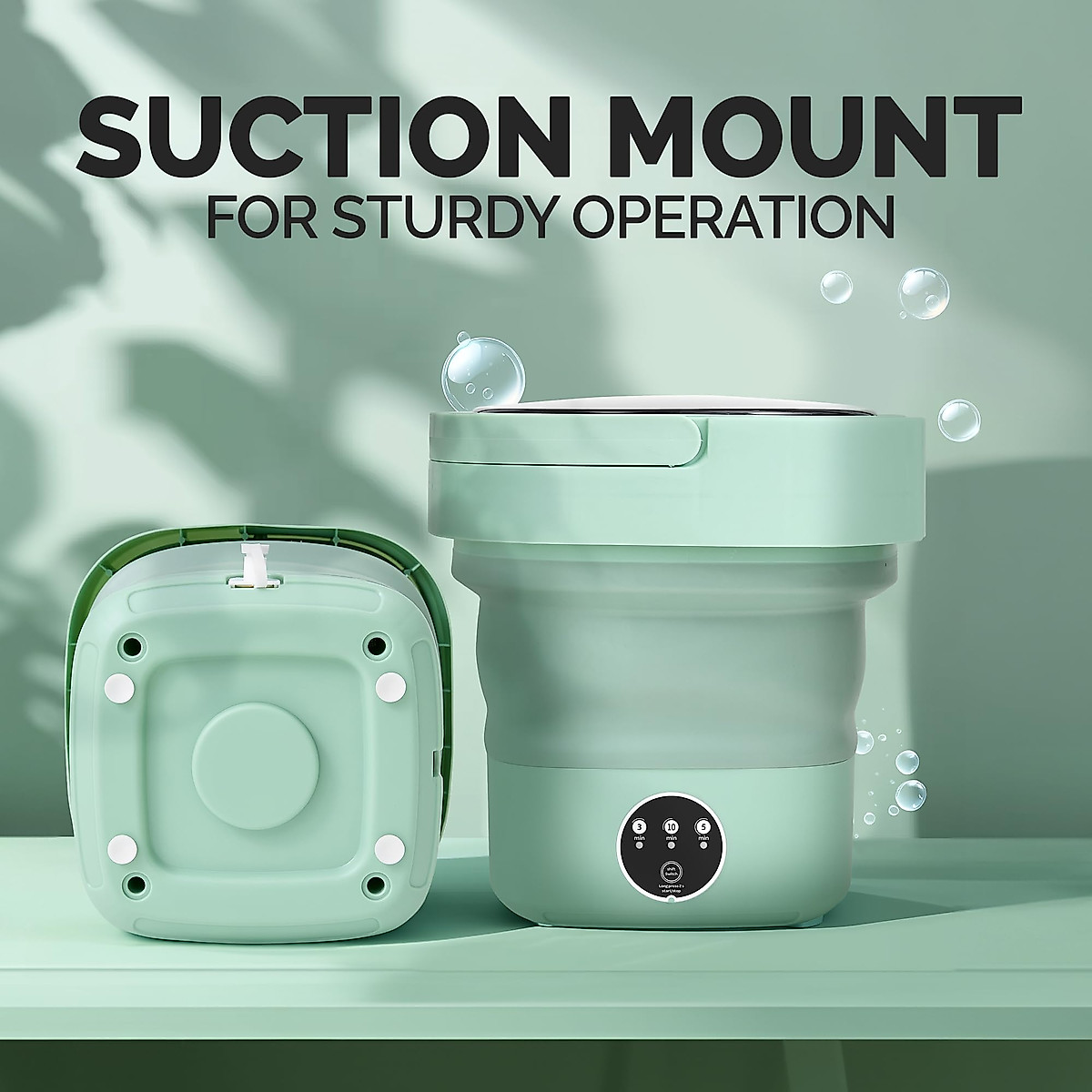 Mini Washer, Small Washer Machine, Mini Washer Machine, Portable Mini Washing Machine, Lavadora Pequeña, Small Laundry Machine, Small Washing Machine, Foldable, Collapsible, For Countertop, Camping