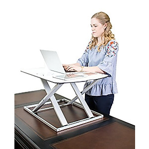 Star Ergonomics Ultra Slim Compact Standing Desk, White (SE03M1WW)