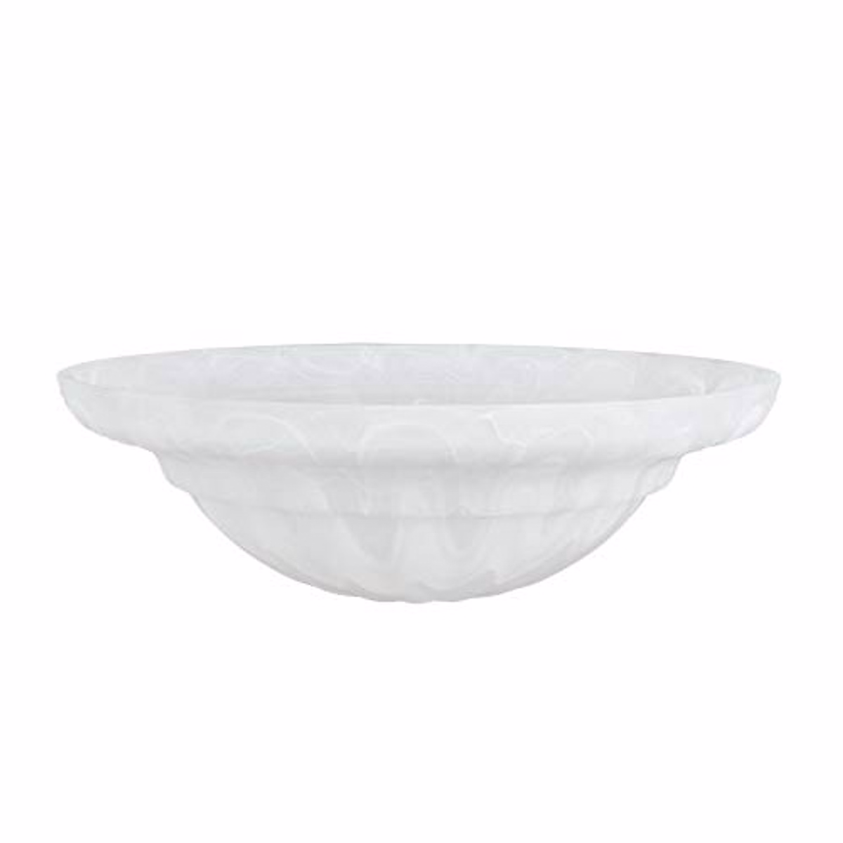 Aspen Creative Alabaster 23091-01 Transitional Style Replacement Torchiere Glass Shade, 5-1/8" high x 15-5/8" Diameter