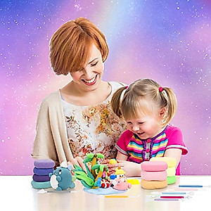 Yoimisk Air Dry Clay Kits - 36 Colors Ultra Light Magic Modeling Clay, Safe & Non-Toxic, Great Gift for Kids