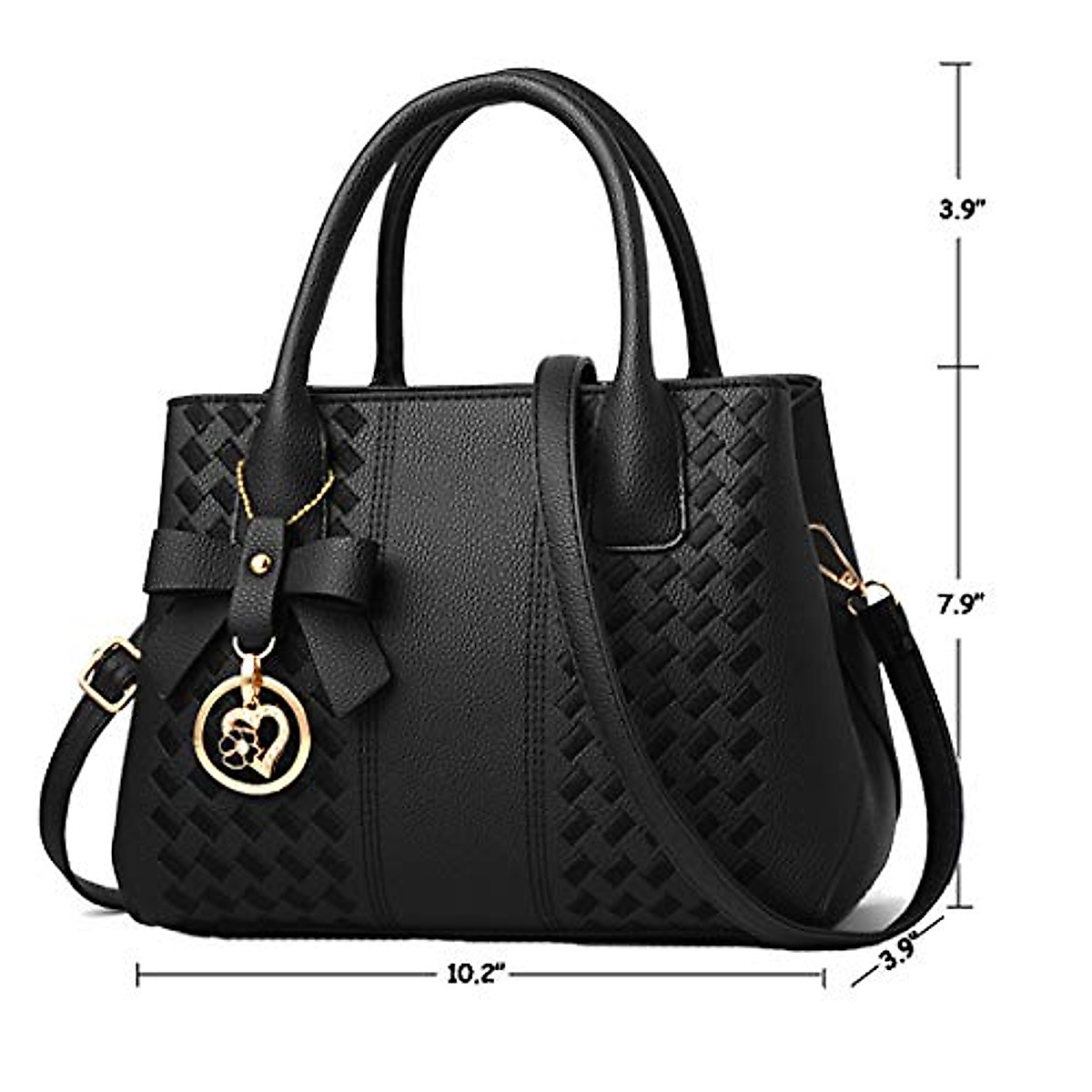 Purses and Handbags for Women Fashion Ladies PU Leather Top Handle Satchel Shoulder Tote Bags