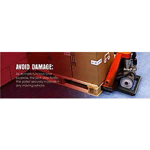 Pake Handling Tools Heavy Duty Pallet Jack Stop - Damage Reducing, Simple, and Functional- 14.5" Length x 11.5" Width x 2.5" Height