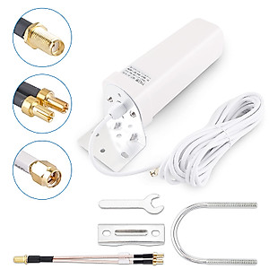 4G LTE Antenna: 4G Antennas Outdoor Dual SMA Male 3G / 4G / LTE Omni-Directional SMA Antenna for Router Mobile Hotspot Wireless Home Phone