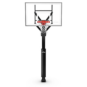 Spalding 888™" Series 60" Tempered Glass In-Ground Basketball Hoop