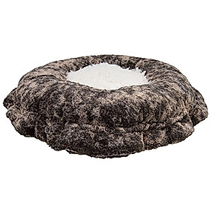 Bessie and Barnie Ultra Plush Koala/ Snow White Deluxe Luxury Shag Dog/Pet Lily Pod Bed Machine Washable