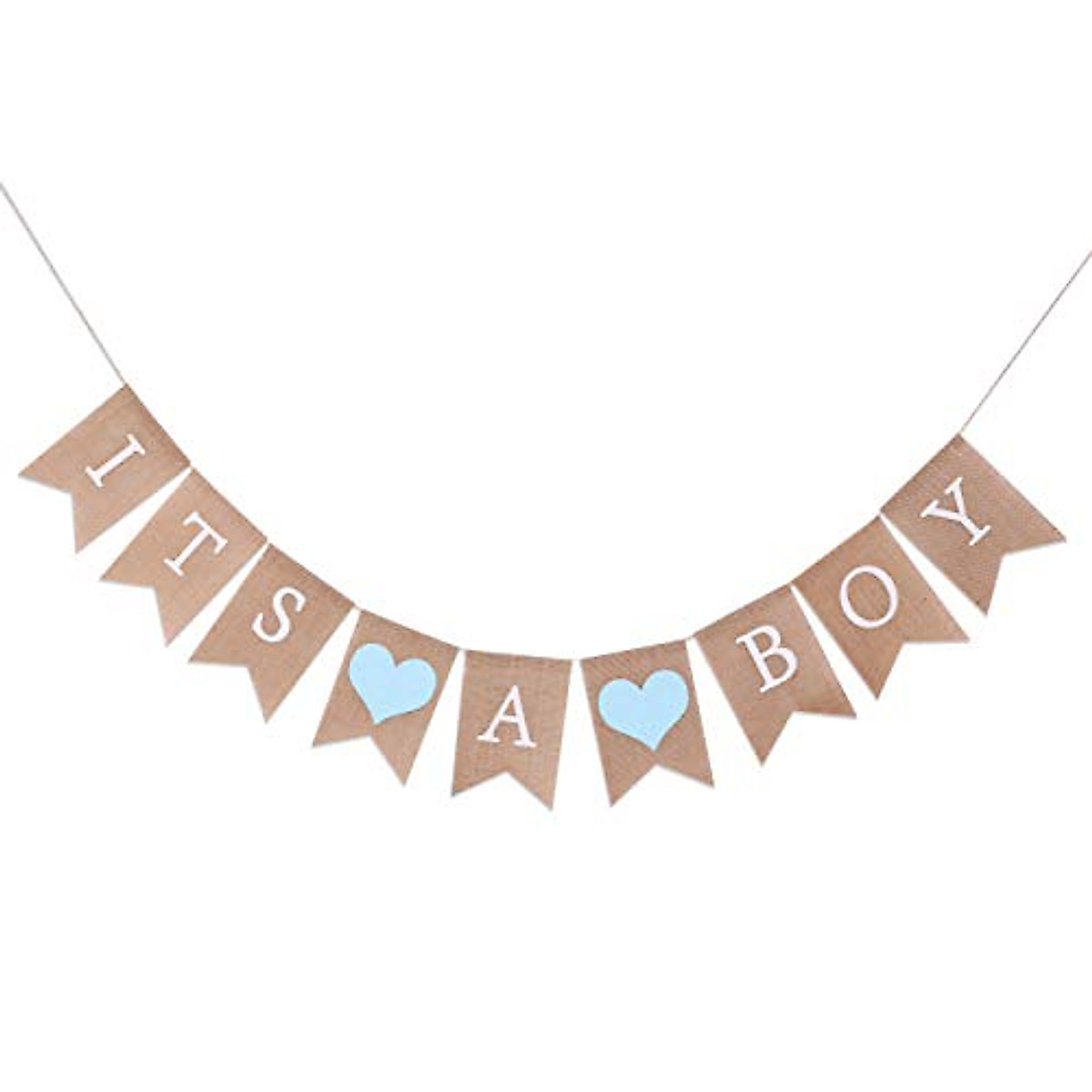 Burlap Banner for Baby Boy Shower - Baby Boy Shower Decorations,Its A Boy Burlap Banner,Best Boys Birthday Party Supplies (Its A Boy Burlap Banner)