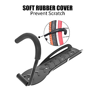 Auwey Bike Rack Garage Hanger Wall Mount Hook Rack Holder Bicycle Hanger Storage Vertical Bike Hook for Indoor Shed, Heavy Duty Holds up to 66 lb