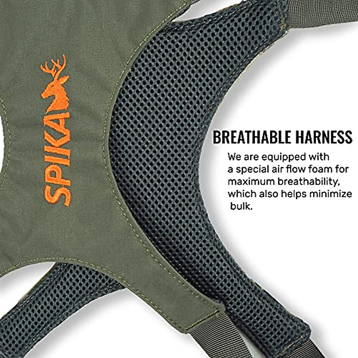 SPIKA Binocular Harness Chest Pack,Bino Harness with Waterproof Rangefinder Case,Bino Chest Case for Hunting