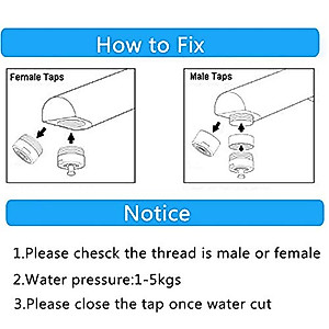 JUSTDOLIFE Water Saving Aerator Touch Control Faucet Nozzle Faucet Aerator For Kitchen (Silver)