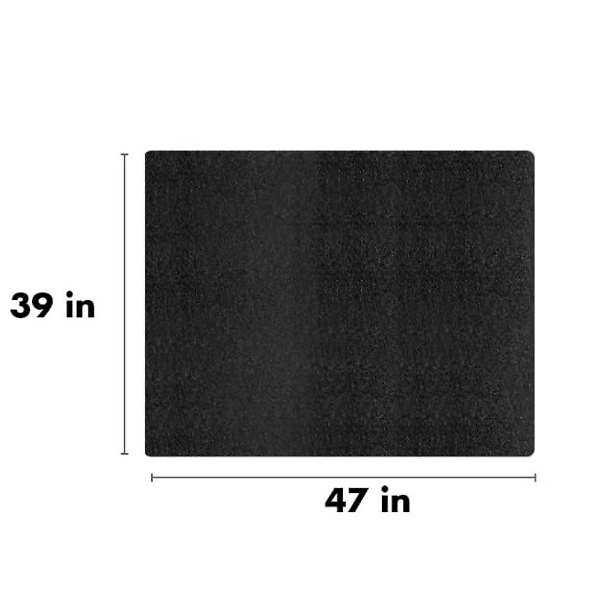 Viycuho Grill Pit Mat,Grill Mat Under Desk, Double-Sided Fireproof Oil-Proof Mats for Fire Pit, Grill Mats for Outdoor Grill, Charcoal, Gas Grills, Smokers, BBQ (39 * 47in)