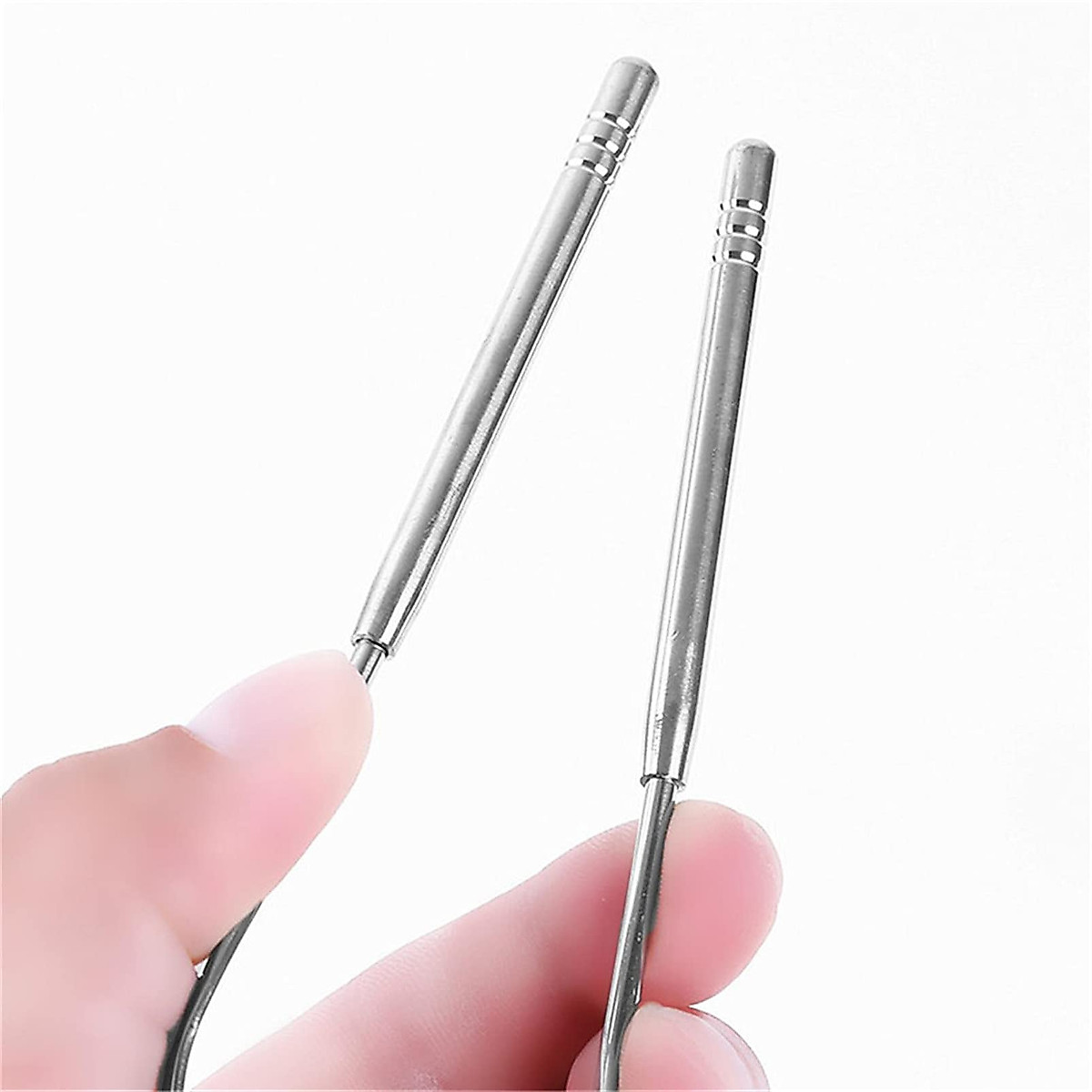 LoveAloe Durable Tongue Cleaning Brush Metal Travel Portable Food Scraper For Adults Keep Teeth Healthy