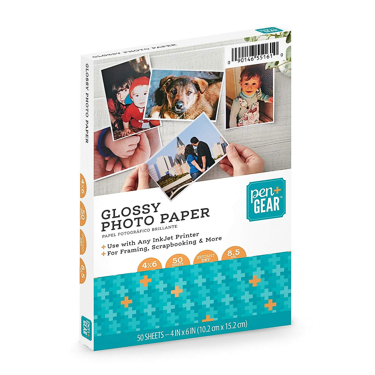 Pen+Gear GLOSSY PHOTO PAPER 4 x 6 50 SHEETS 8.5mil for INKJET PRINTERS 10x15
