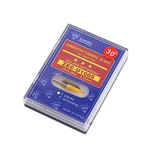 Cutter Blades 10pcs Precision Cutter Plotter Cutting Blades Cemented Carbide Blade Craft Cutter for Vinyl Cutting 30 deg 45 deg 60 deg(30°)