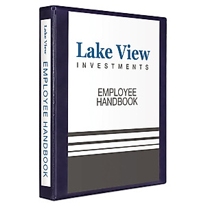 Avery Heavy-Duty View 3 Ring Binder, 1" One Touch EZD Rings, 1 Navy Blue Binder (79809)