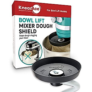 KneadAce Spiral Dough Hook Shield For kitchenaid Mixer-Prevents Dough from Clogging Your Bowl Lift Mixer- Mess Free Mixer Accessory Compatible With KitchenAid Dough Hook. For Kitchenaid Attachments
