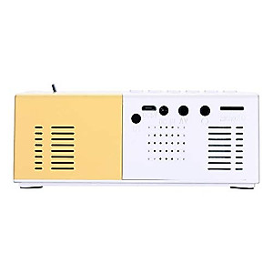 Portable Projector, Home Theater Mini Stylish Projector, 1080P HDMI for Movie(U.S. Standard (110V-240V))