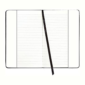 C.R. Gibson Black Bonded Leather Journal, 5'' x 8.2''