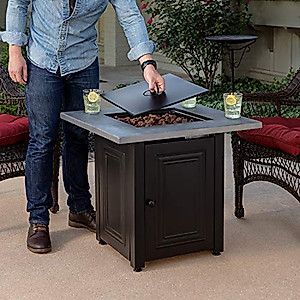 Endless Summer, Wakefield, Square 28" Outdoor Propane Fire Pit