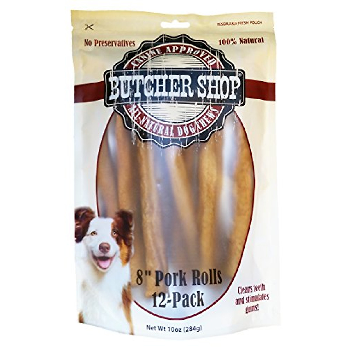 Butcher Shop 8" 100% Natural Pork Rolls (12 Pack), 284 G