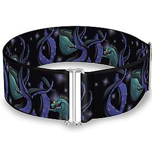 Buckle-Down womens Cinch Flotsam Jetsam Ursula Tentacles 23 to 42 Inch Belt, Multicolor, Inch US